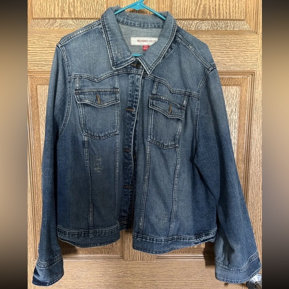 Mossimo Denim | Jackets & Coats | Mossimo Denim Distressed Denim Jacket ...